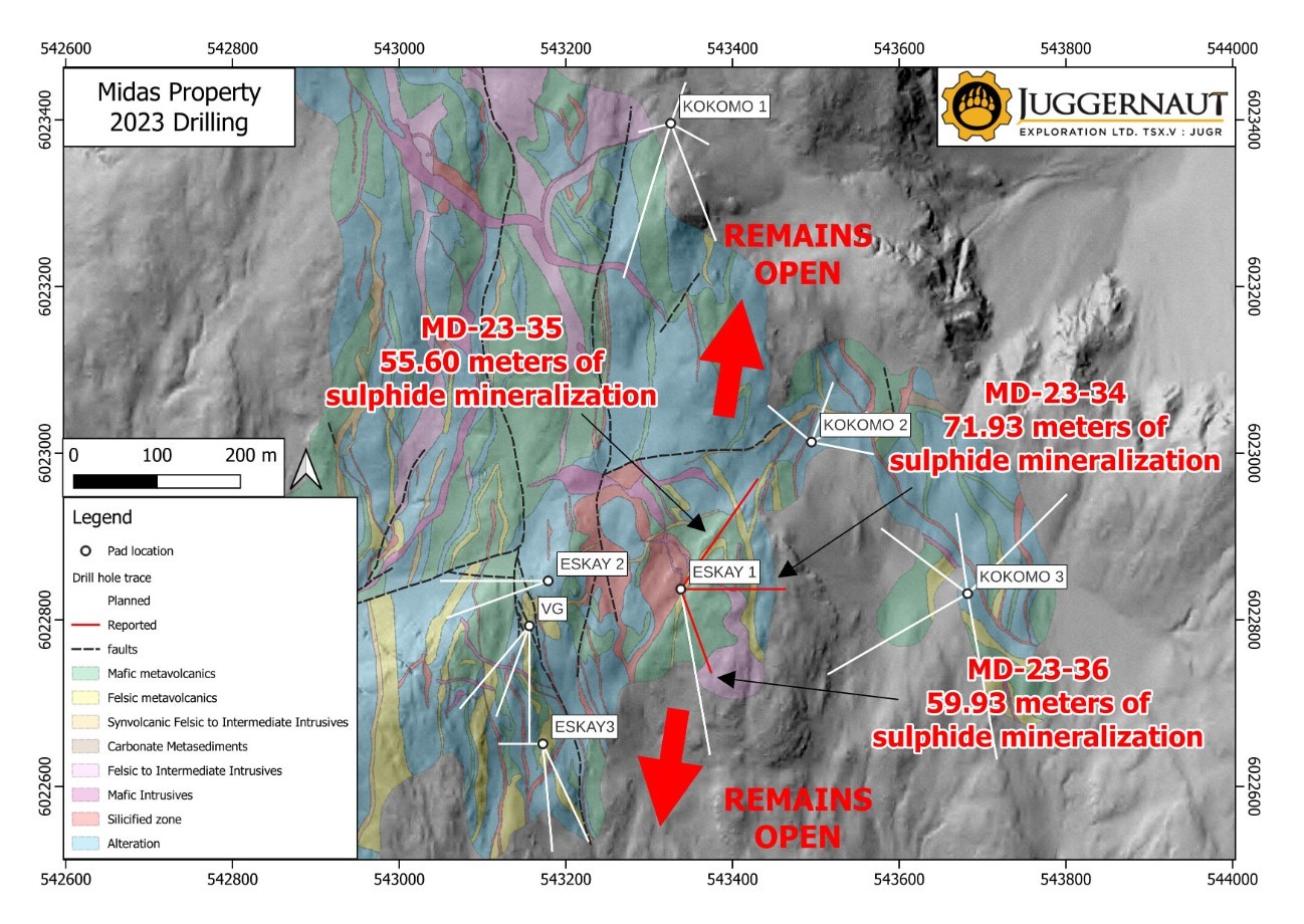 Durchbruch auf Midas: Juggernaut Exploration trifft richtige ...